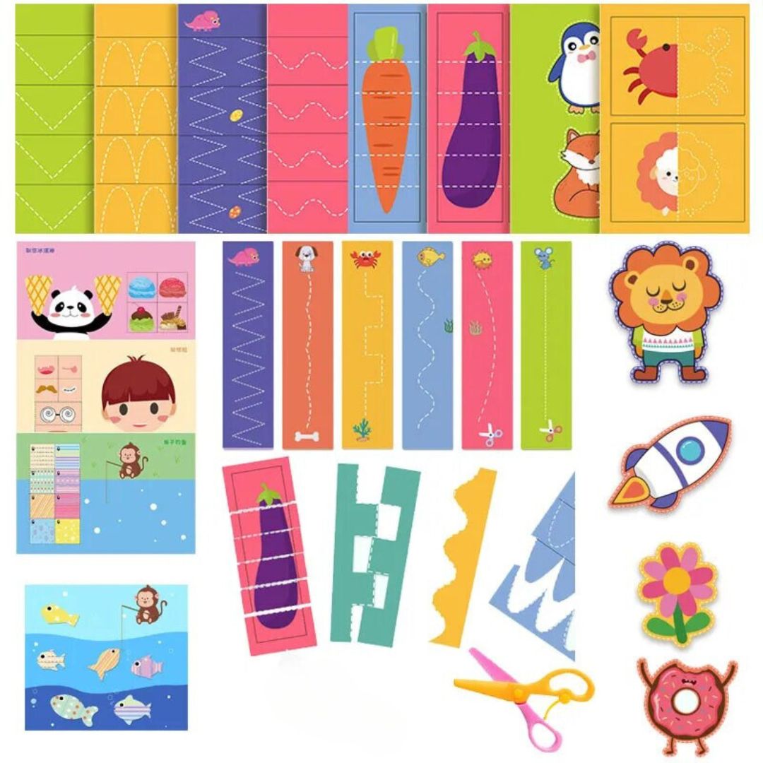 Preschool Tracing & Cutting Practice Set – Butterfly Treasures