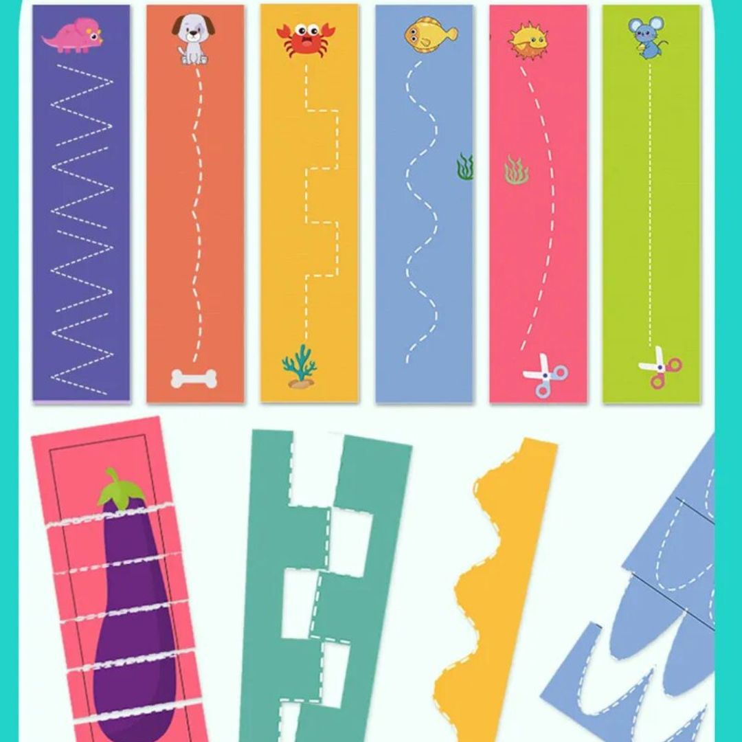 Preschool Tracing & Cutting Practice Set – Butterfly Treasures
