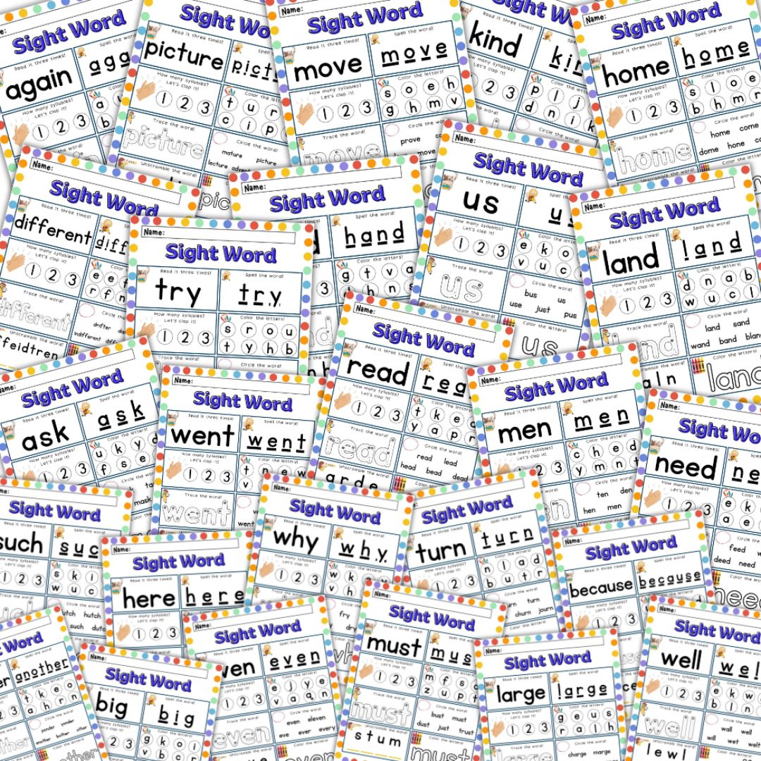 Second 100 Sight Words Workbook – Butterfly Treasures