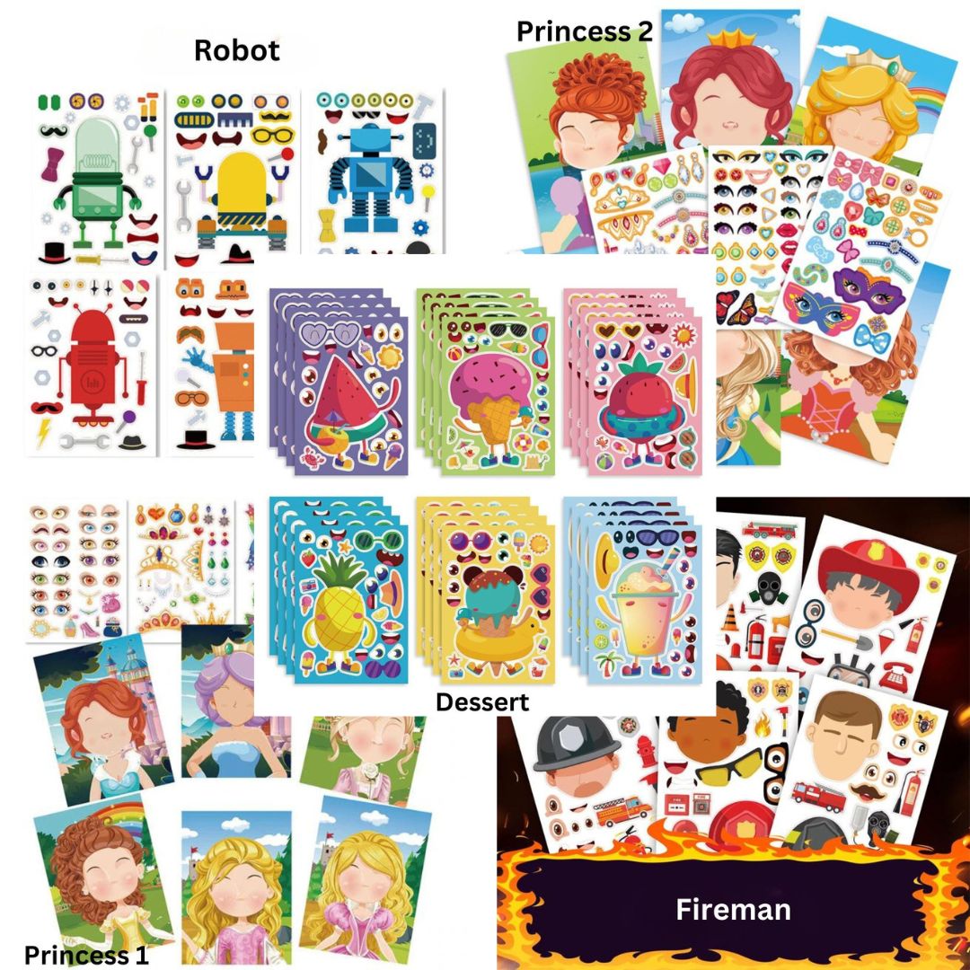 Make A Face Sticker Games - Character Edition – Butterfly Treasures