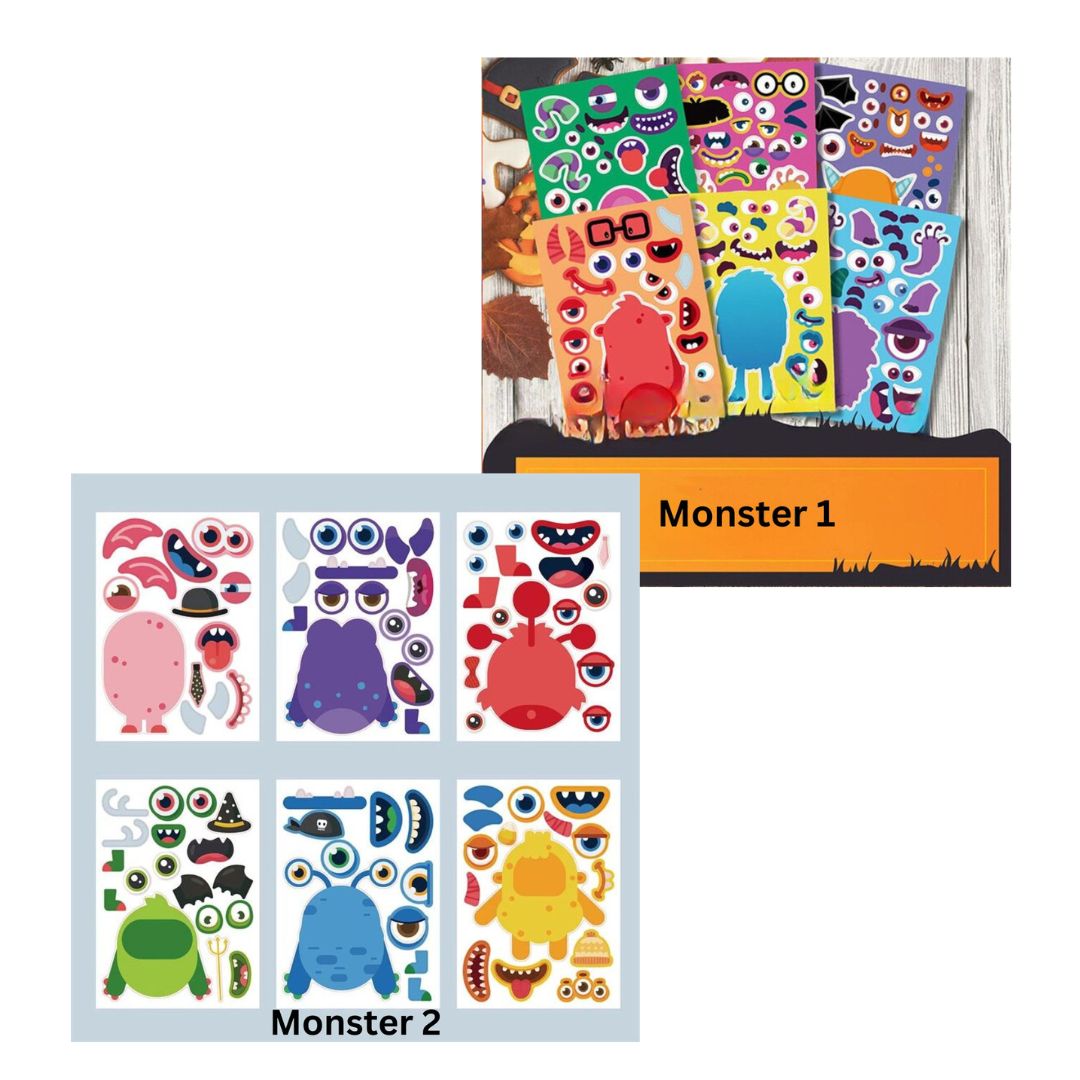 Make A Face Sticker Games - Monster Edition – Butterfly Treasures