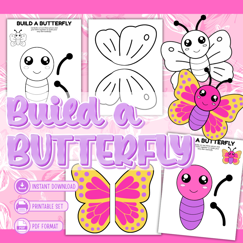 Build a Butterfly Craft Kit - Digital – Butterfly Treasures