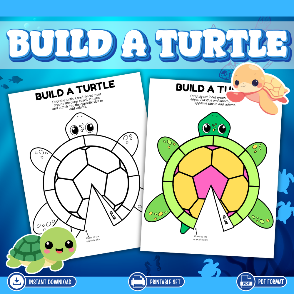 Build a Turtle Craft Kit - Digital – Butterfly Treasures