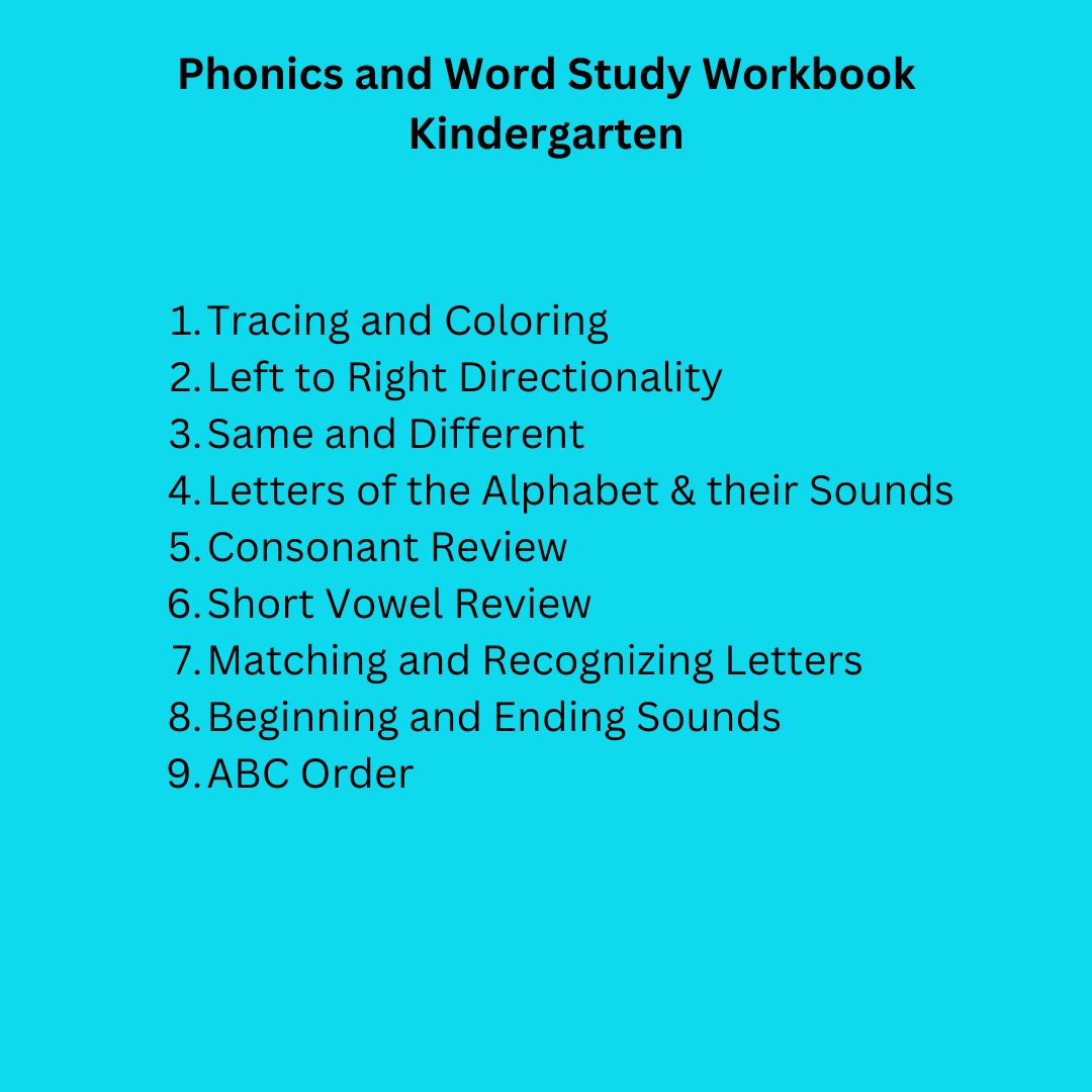 Phonics & Word Study Workbook – Butterfly Treasures